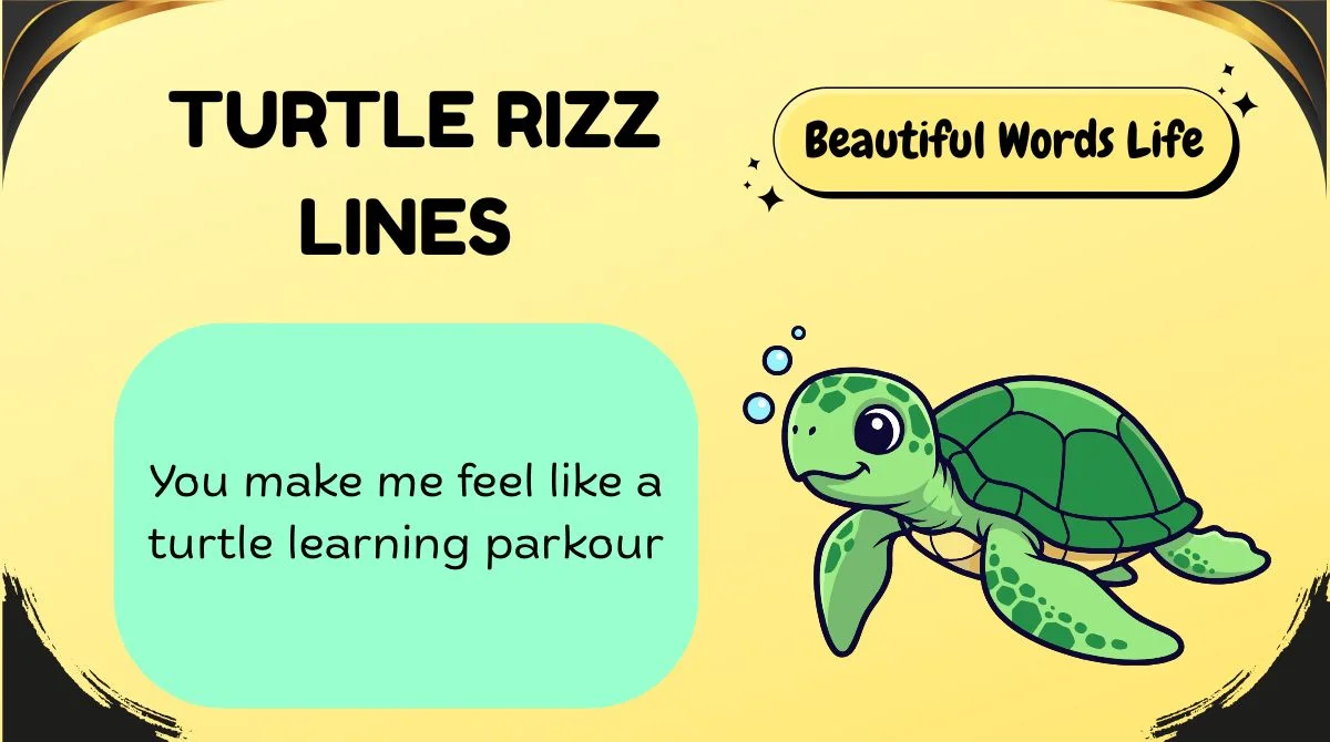 166+ Turtle Rizz Lines That Go Harder Than a Shell Slide 🐢🔥